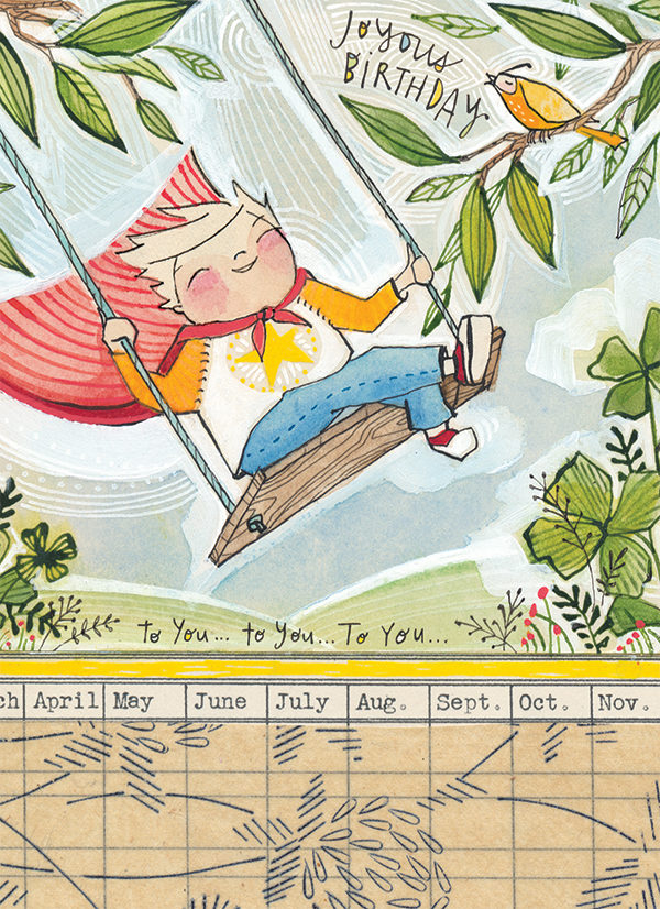 Send an Authentic, Artistic, August Birthday Card!