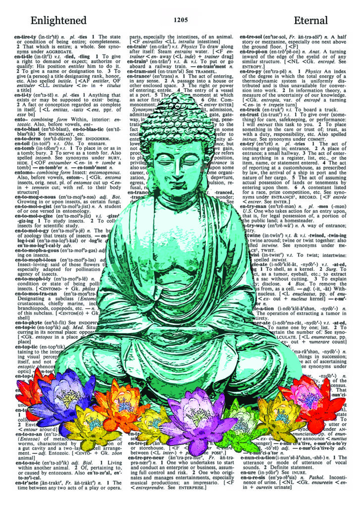 Buddha Floral Blank Cards - Madison Park Greetings